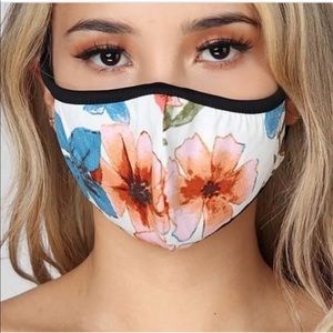 Accessories | Made In Usa Floral Print Reusable Face Mask | Poshmark
